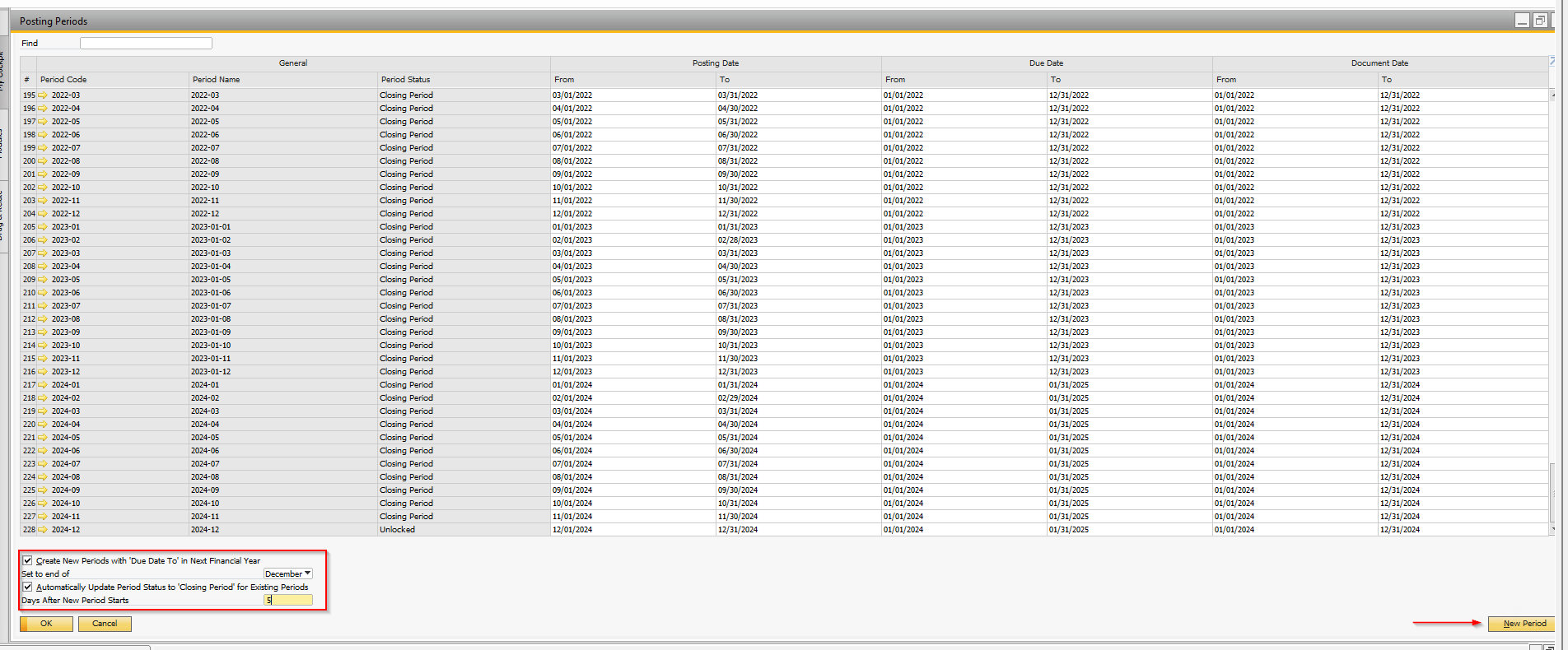 How To: Create 2025 Posting Periods in SAP Business One