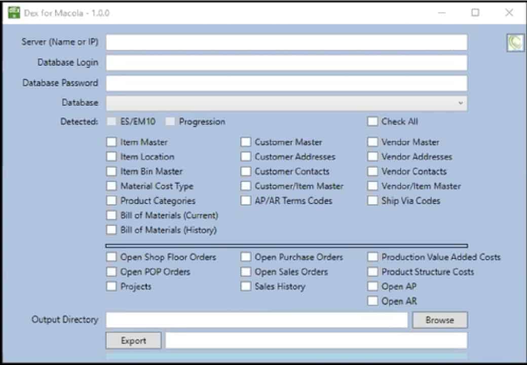 MACOLA Data Extraction Toolkit MACOLA Data Extraction Toolkit