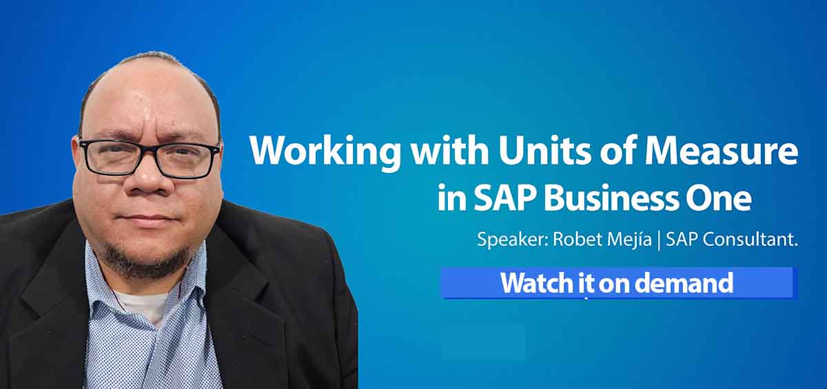 Working with Units of Measure in SAP Business One